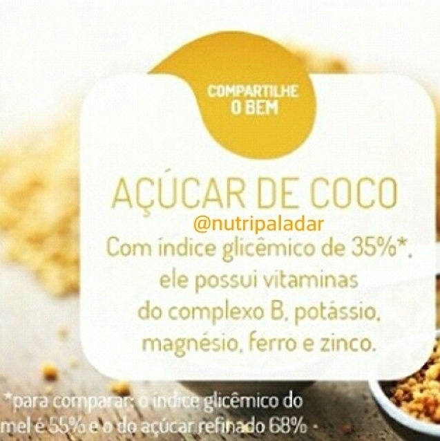 Açúcar do coco - NutriPaladar
